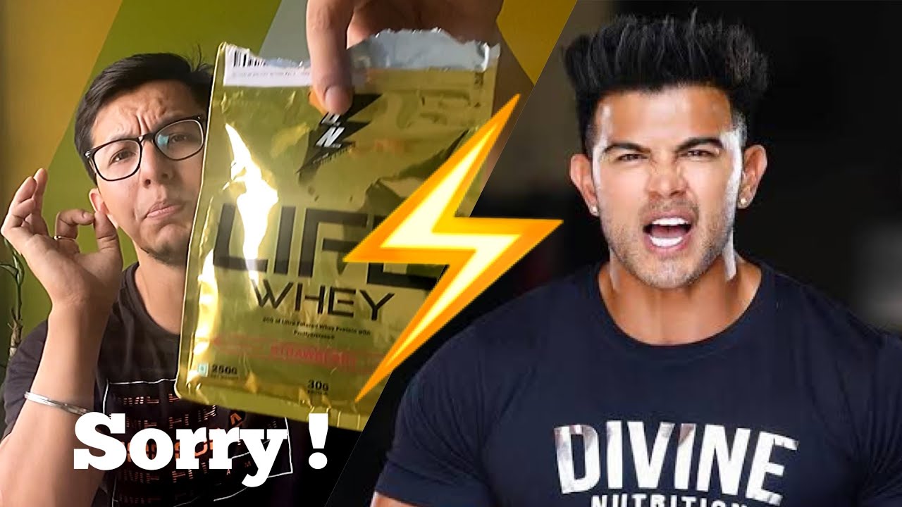 Divine Nutrition By Ft. Sahil Khan Life Whey Protein Honest Review ...