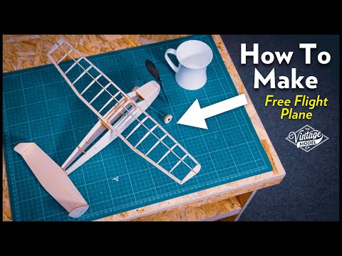 How to Make a Rubber Powered Plane (1 Day Build)