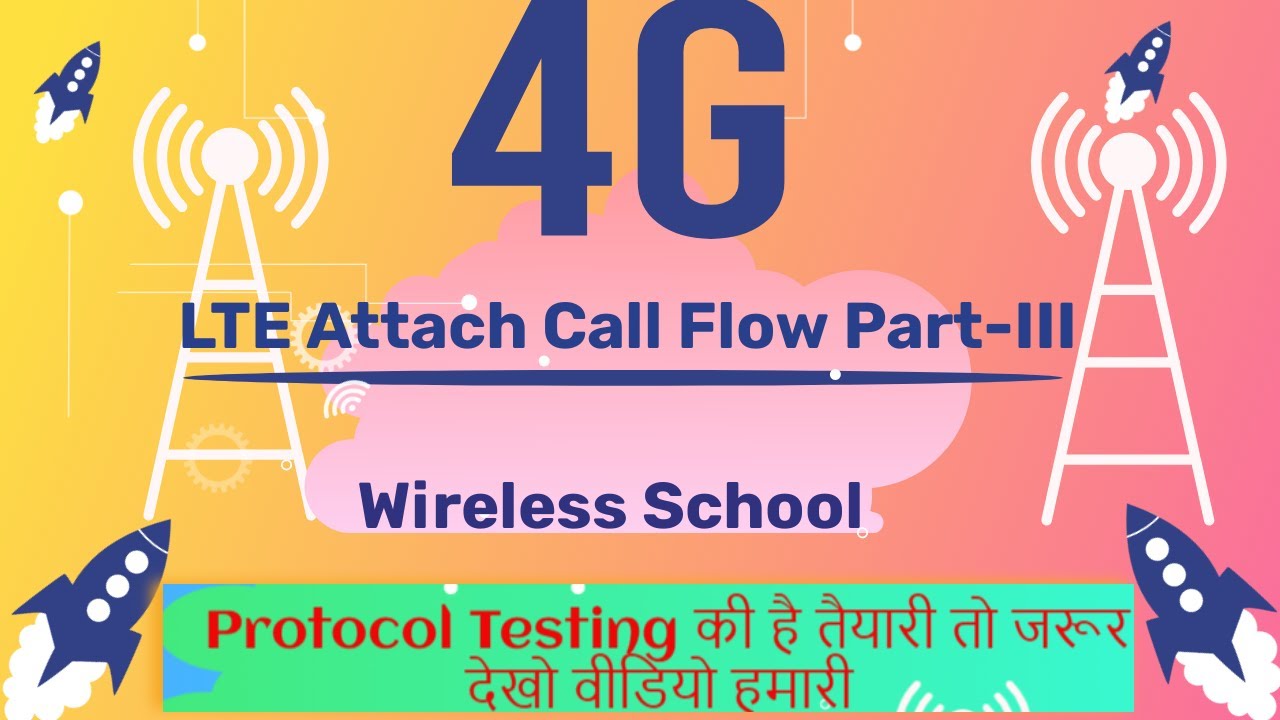 LTE Attach Call Flow Part 3 || Wireless School | UE complete power ON ...