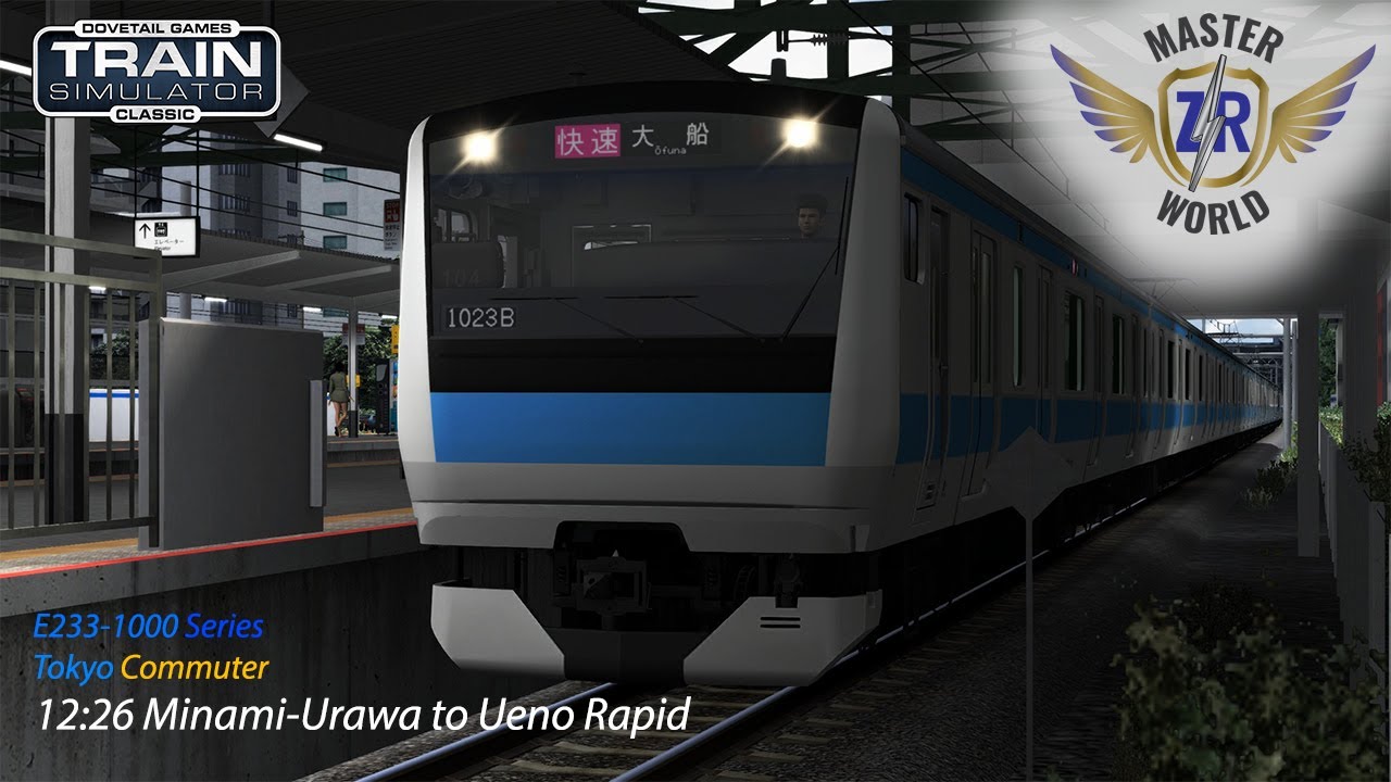 12:26 Minami-Urawa to Ueno Rapid - Tokyo Commuter - E233-1000 Series ...