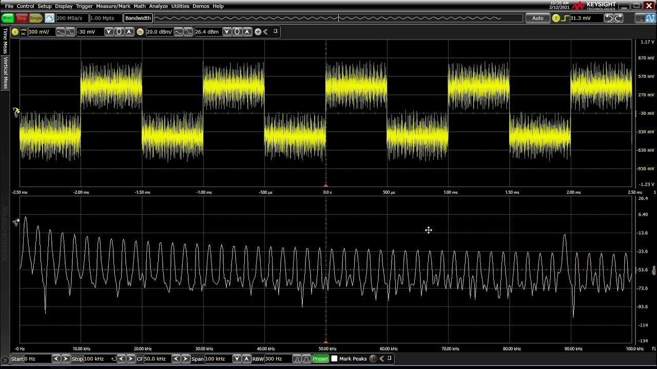 Using Fast Fourier Transforms on Keysight Infiniium Oscilloscopes - YouTube
