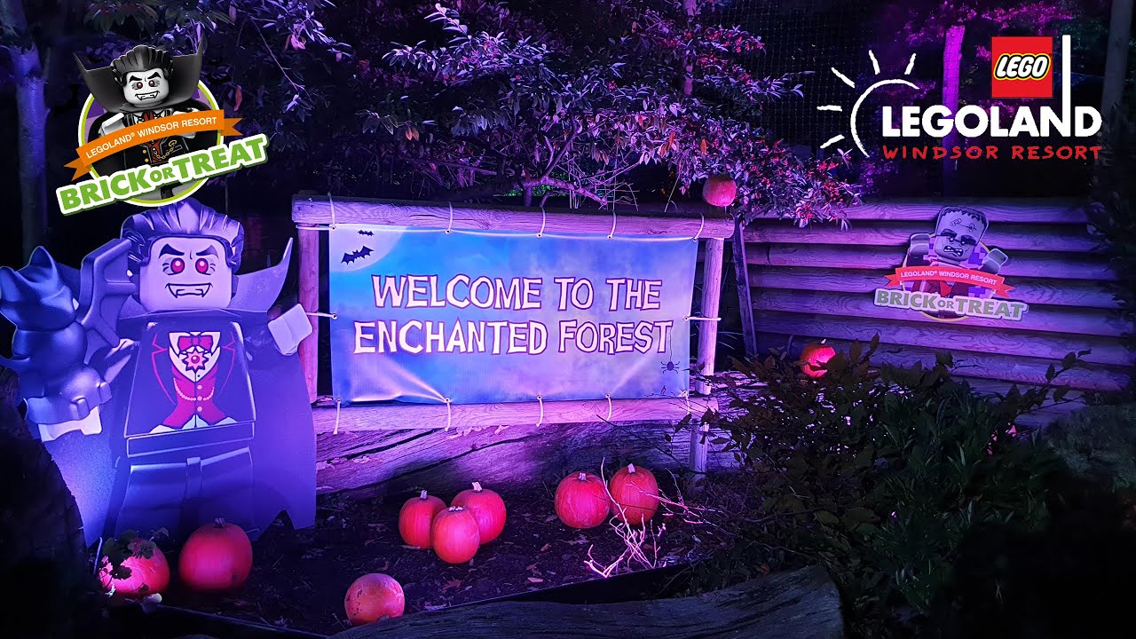 Enchanted Forest Brick or Treat Event Night Time Walkthrough at ...