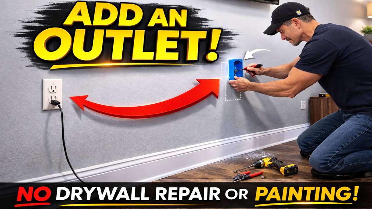 AVOID DISASTER when Adding an Electric Outlet to a Finished Wall: NO ...