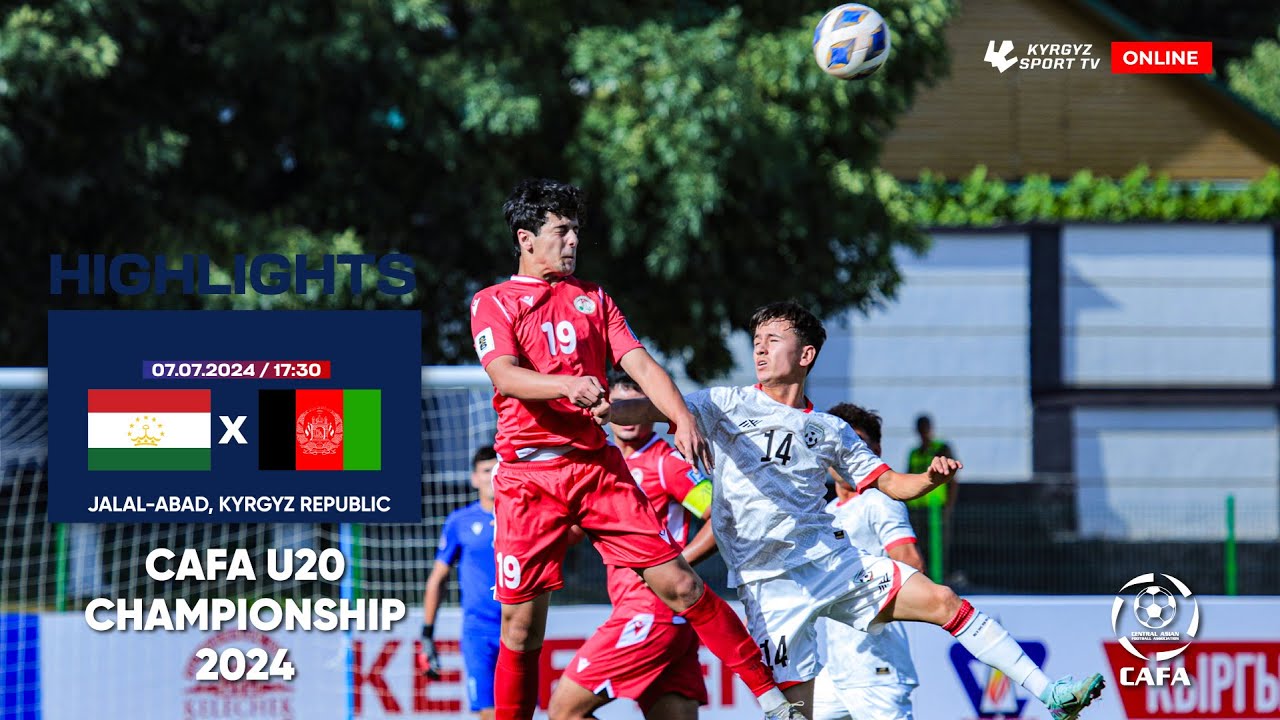 HIGHLIGHTS | Tajikistan - Afghanistan | | CAFA U-20 CHAMPIONSHIP 2024 - YouTube