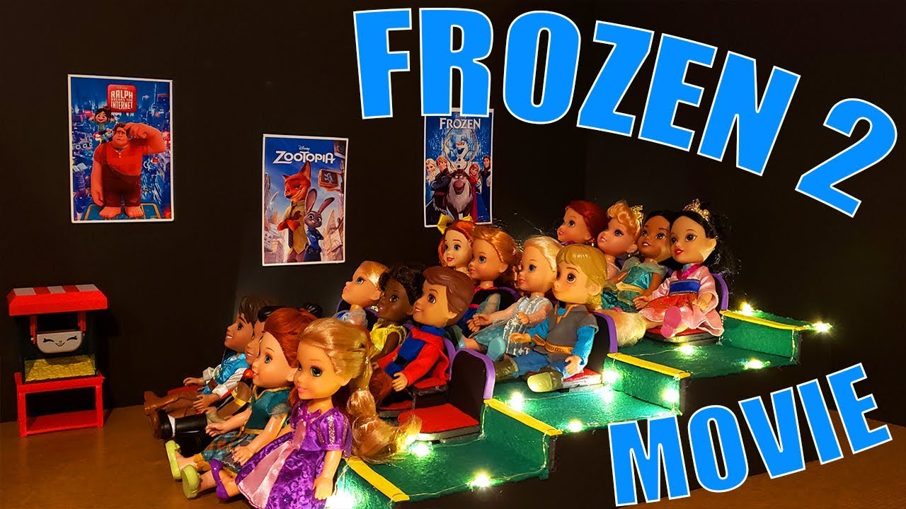 FROZEN 2 MOVIE! Elsa and Anna and Kristoff Toddlers go to the Movies ...