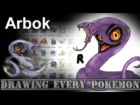 Arbok Speed Drawing - Drawing All Pokemon - YouTube