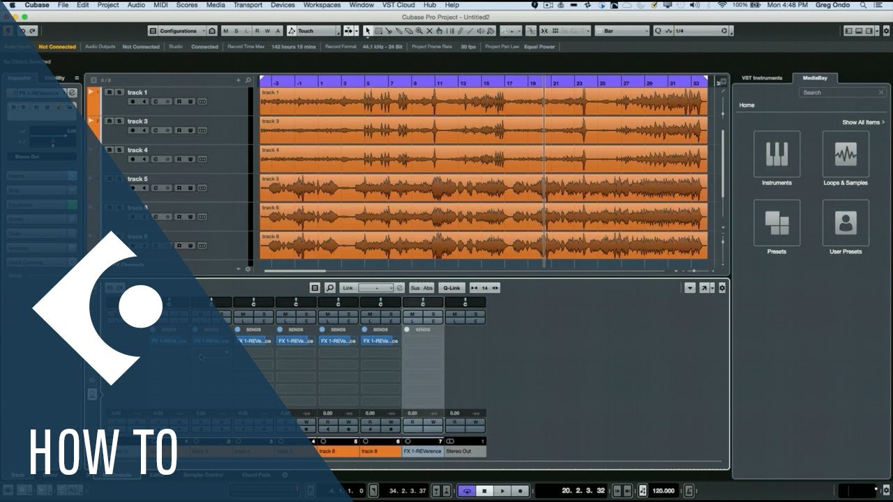 How to Add Multiple FX Sends in Cubase | Q&A with Greg Ondo - YouTube