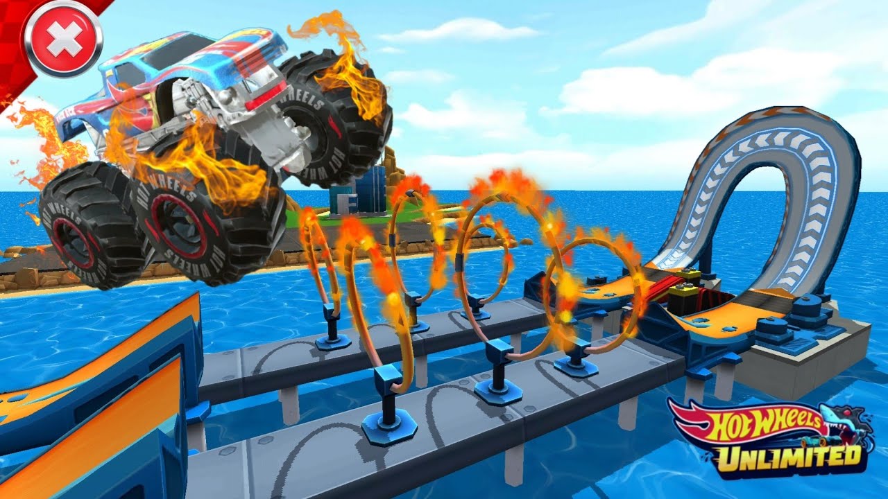 Hot Wheels Unlimited - Race Ace in The Fire Hoops - YouTube