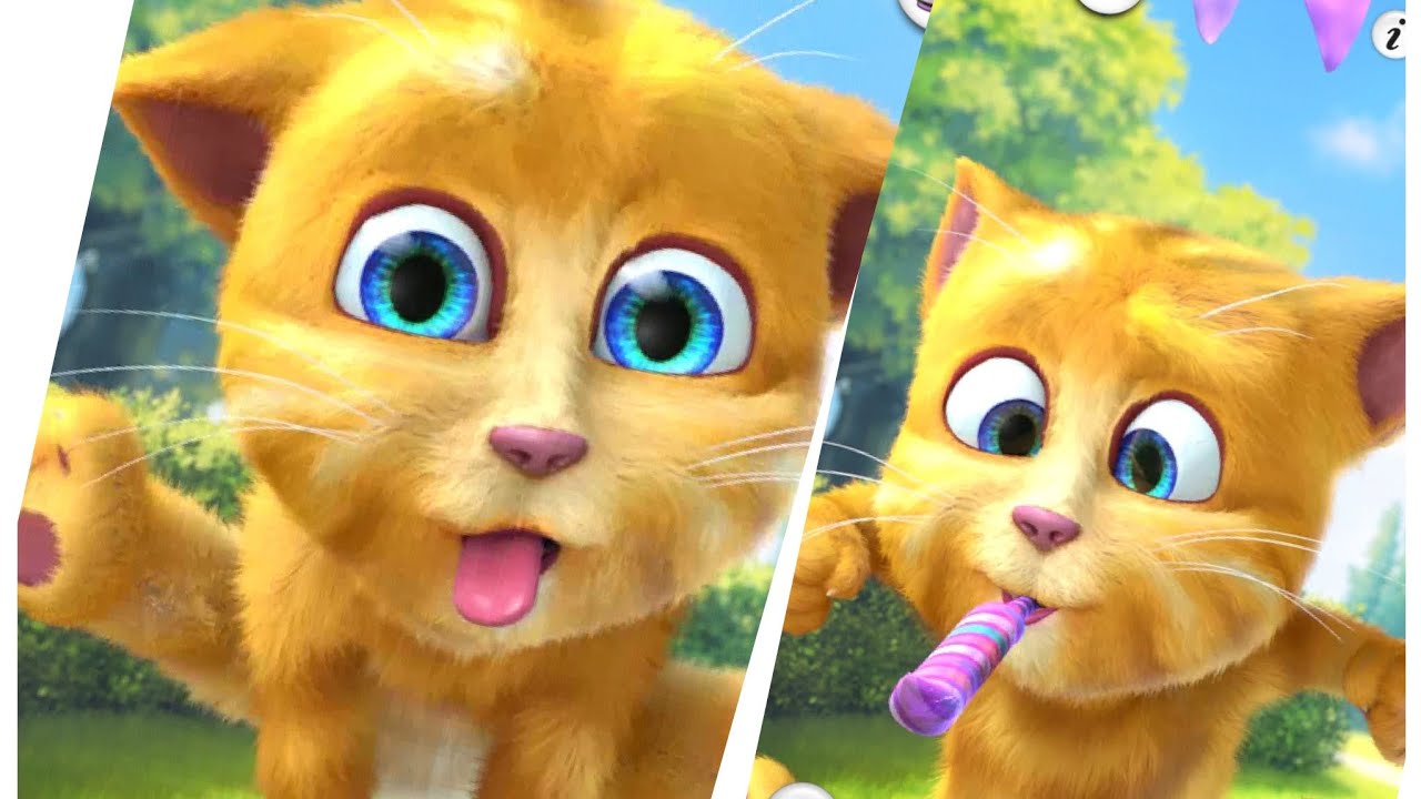 talking tom video game playing the new video game - YouTube