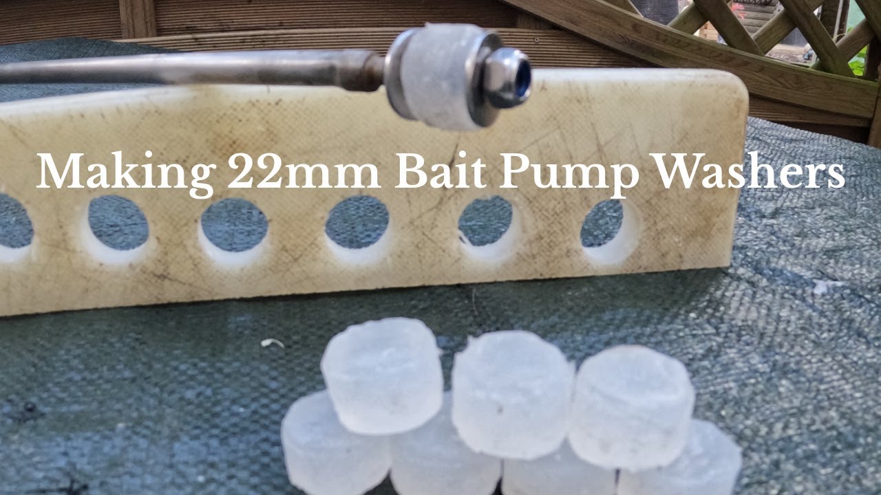22mm lugworm bait pump washers Made From Silicone and Water - YouTube