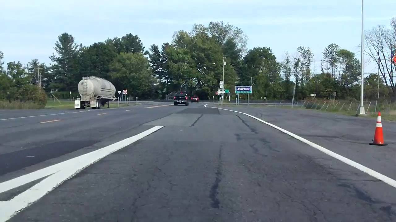 New York State Thruway (Interstate 87 Exit 22) southbound - YouTube