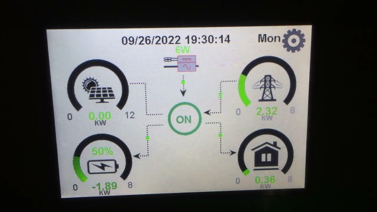 Deye hybride: accu laden met time of use - YouTube