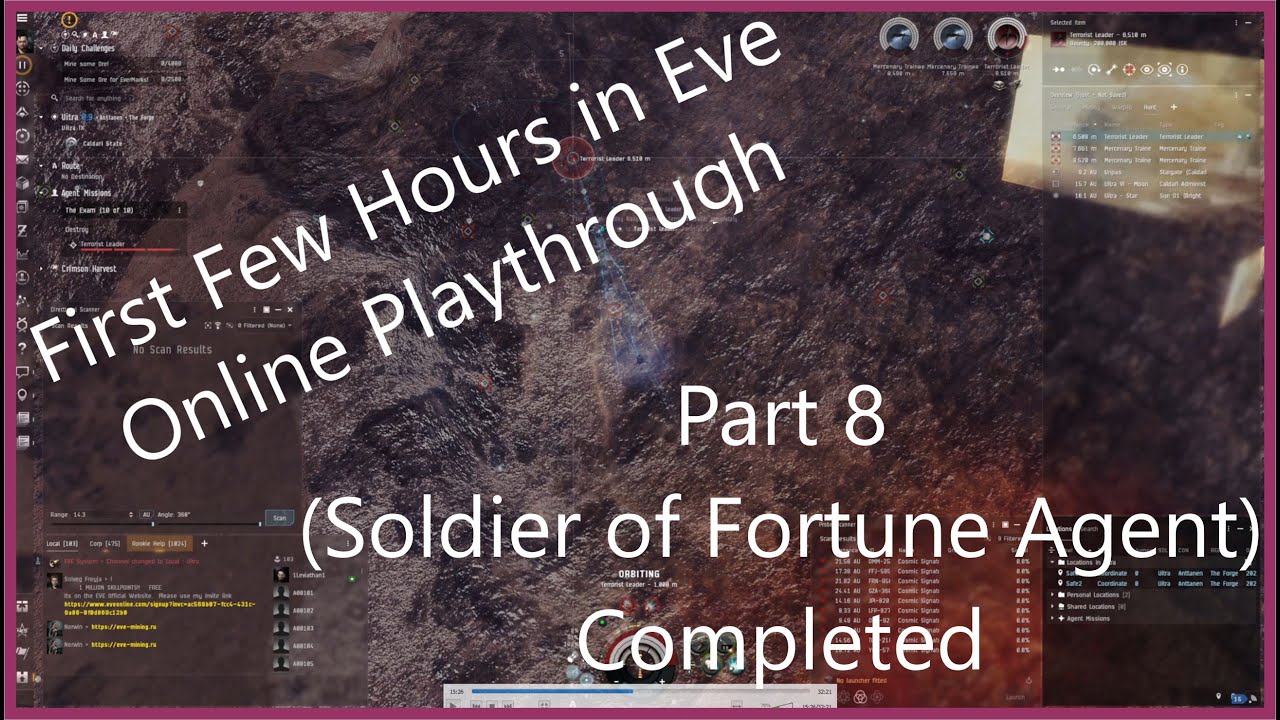 First Few Hours in Eve Online Playthrough Part 8 (Soldier of Fortune ...
