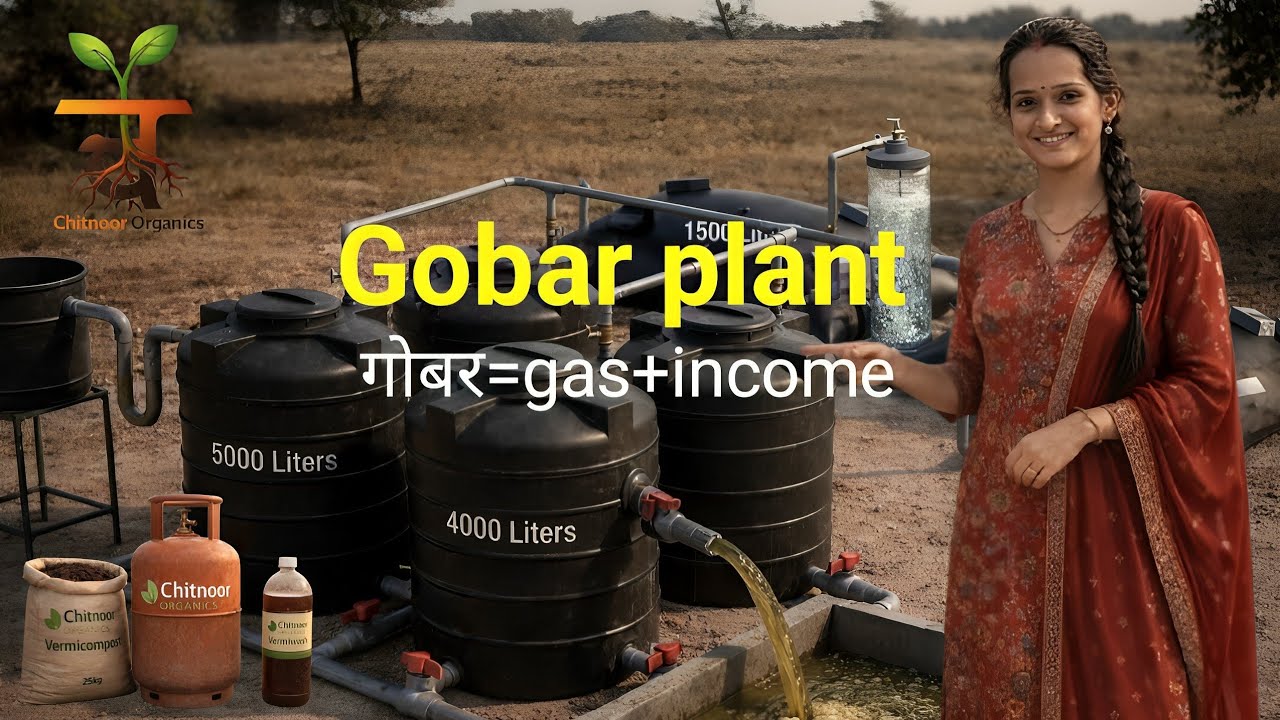 Biogas Plant Explained | Gobar Se Gas + Income | Complete Working Model ...