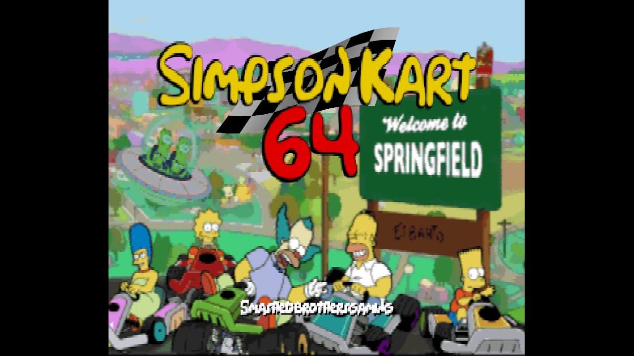 The Simpsons Kart 64 - Please Donate - YouTube