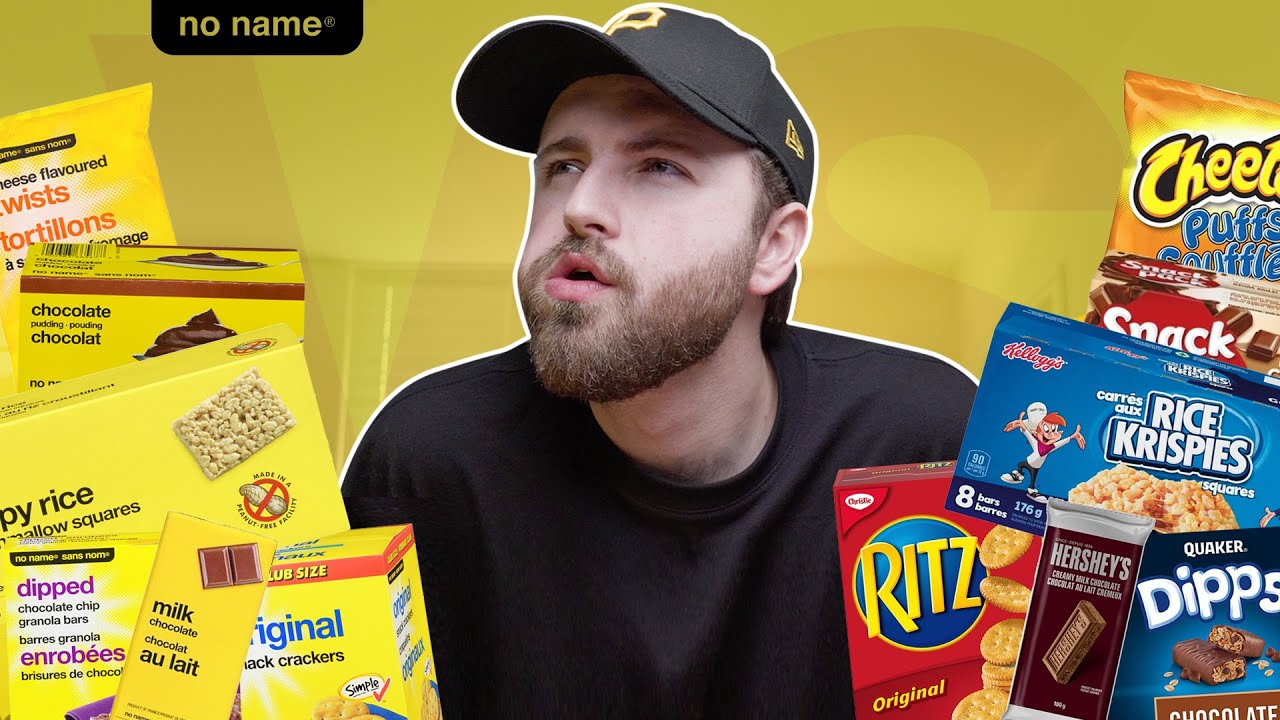 no name® vs. name brand snacks taste test - YouTube