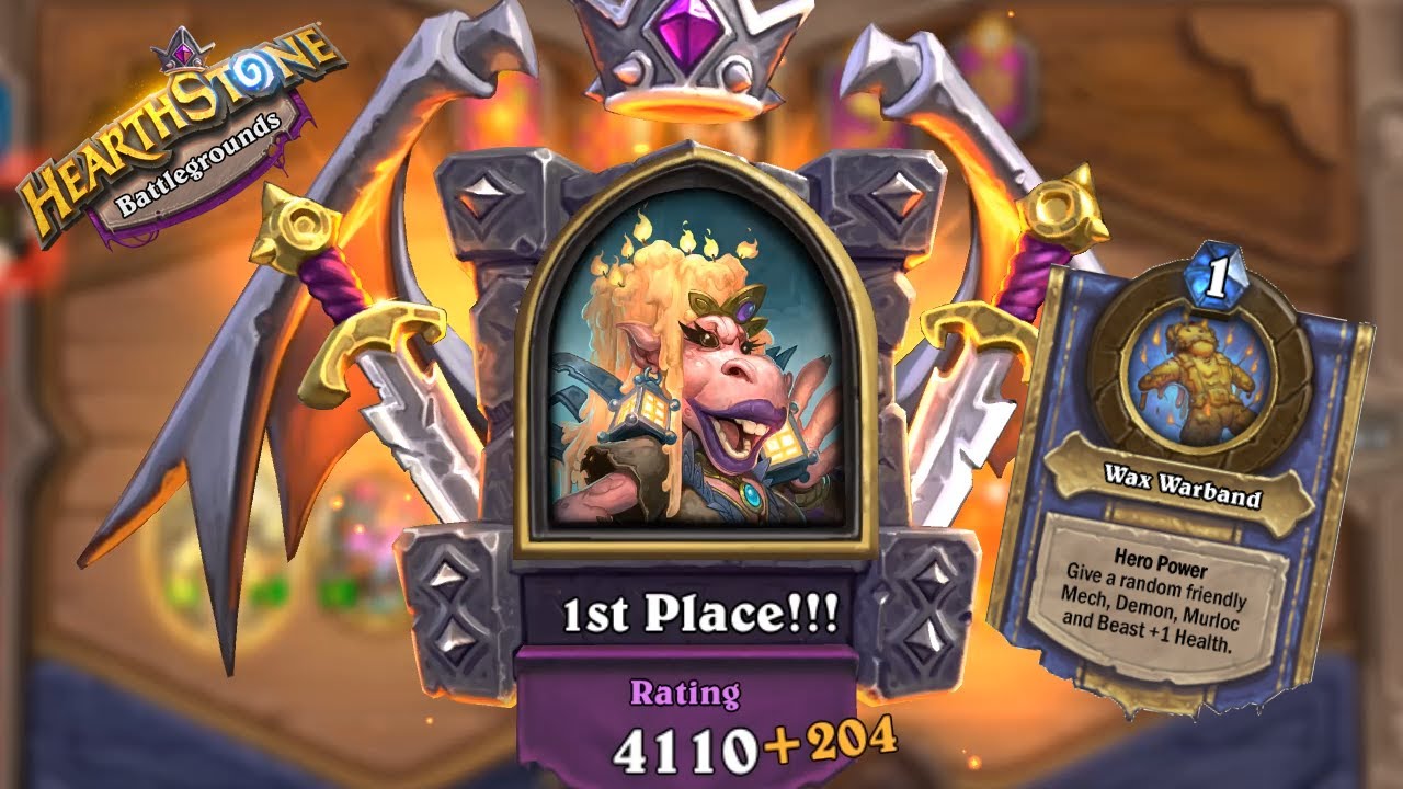 Hearthstone Battlegrounds - Queen Wagtoggle Gameplay - YouTube