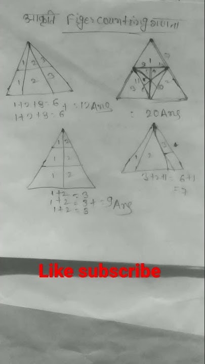 Triangle counting//Triangle Reasoning//easy method// triangle trick# ...