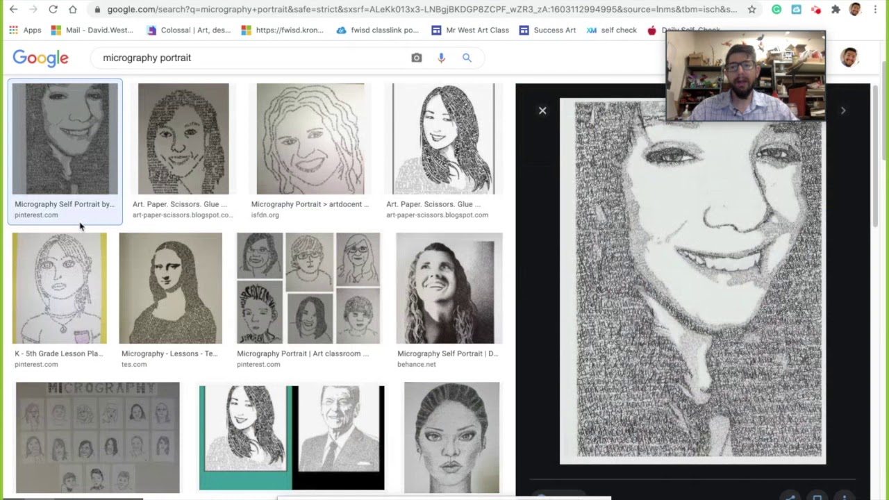 Micrography Self Portrait Intro - YouTube