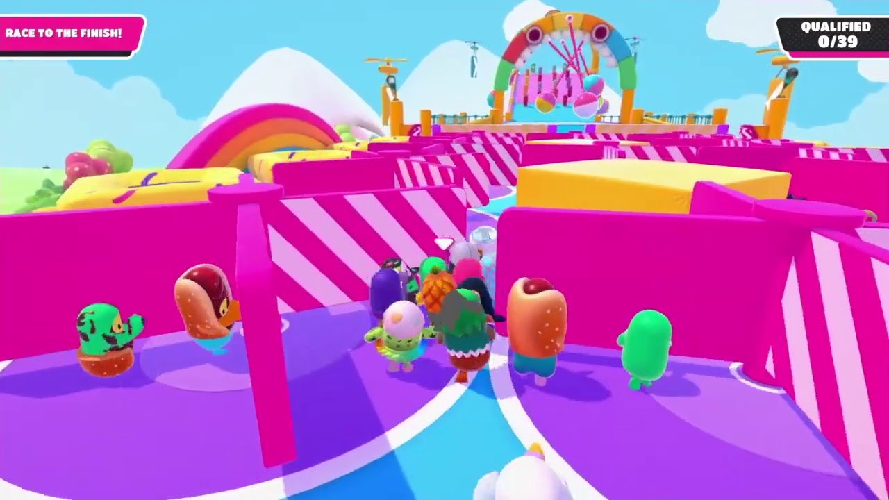 Fall guys failure on winning hexagon - YouTube