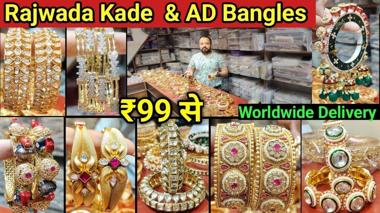 Fancy Rajwada Kade & AD Bangles Latest Collection 2023 | Premium ...