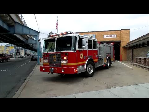 Philadelphia Fire Engine 7 Responding w/Q2B & Horn - YouTube