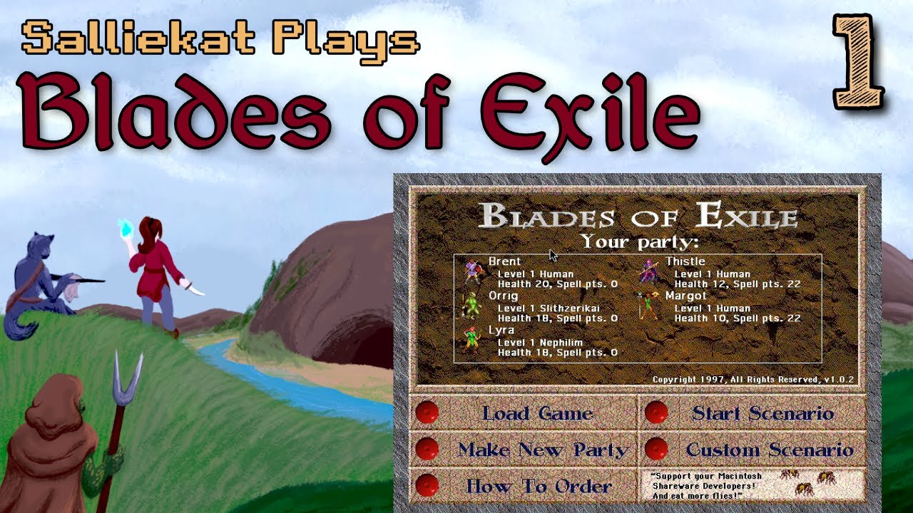 Let's Play Blades of Exile | 1 - The Valley of Dying Things - YouTube