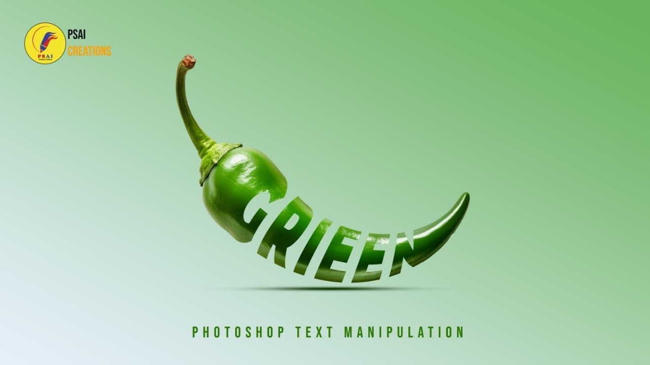 Photoshop Text Manipulation in Pepper Create on Photo 💙🌸 - YouTube