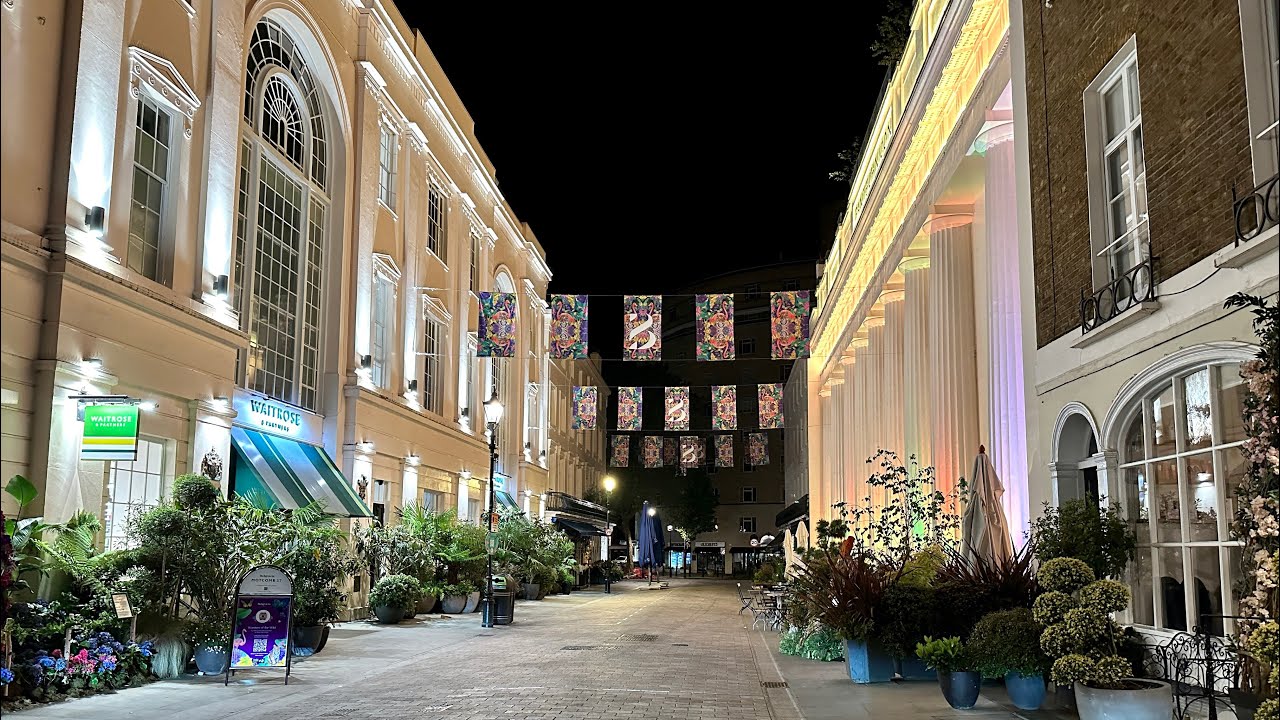 Floral Night Walk In Posh Belgravia | Central London,U.K | Calming Lit ...