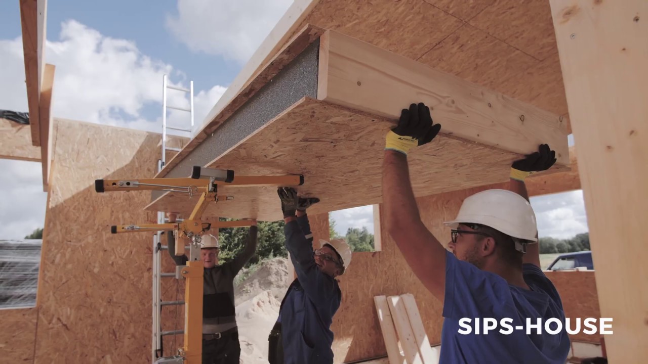 SIPS house / SIPs KIT assembly / Project # SCANDI 112 - YouTube