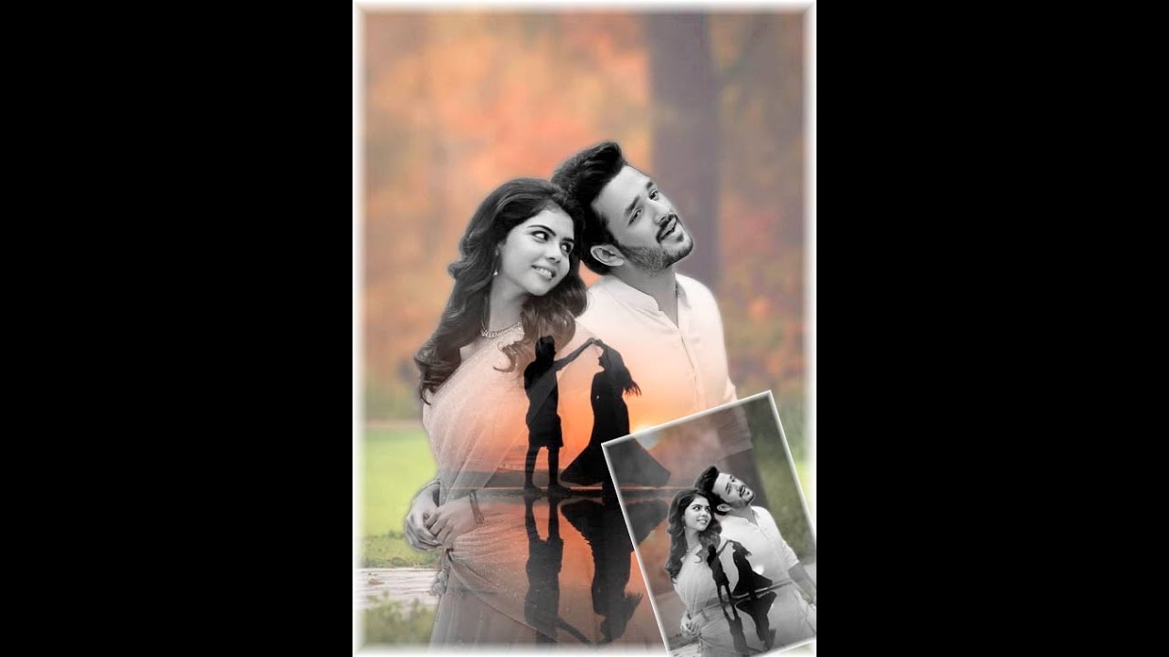 How to edit Couple photo in photoshop Tutorial / Double Exposure Effect ...