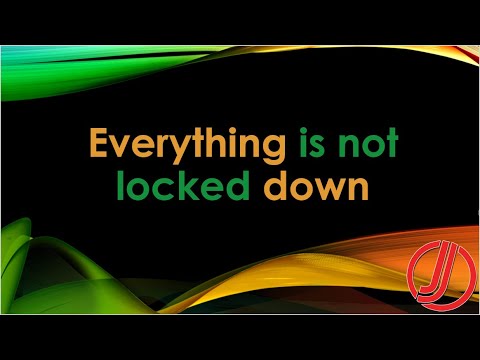 Everything is not Locked Down - YouTube