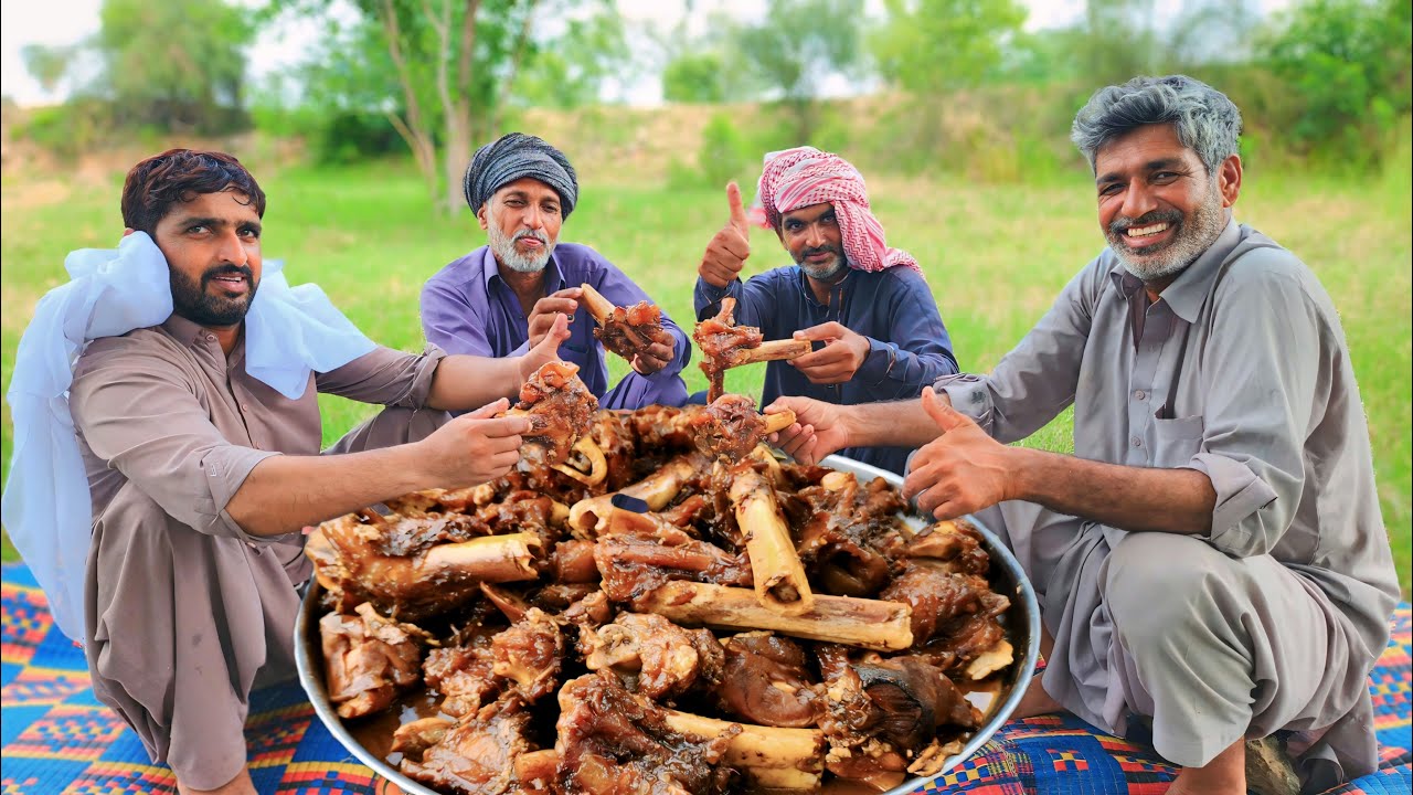 Cow Feet Recipe | Traditional Subcontinent Recipe | Village Wild ...