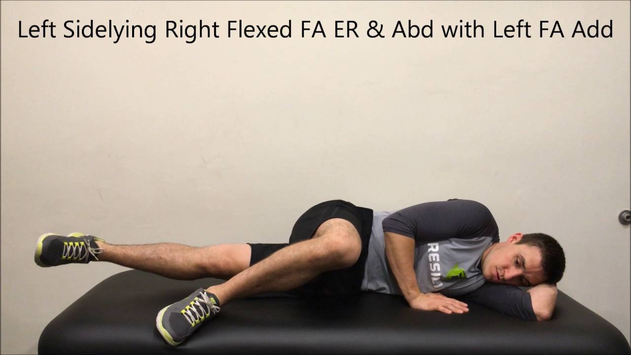 Resilient Performance PT - Left Sidelying Right Flexed FA ER & Abd with ...