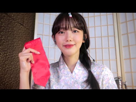 Korean ASMR  애기씨 단장해주기 상황극✨ 韓国伝統時代劇ロールプレイング Korean traditional role play