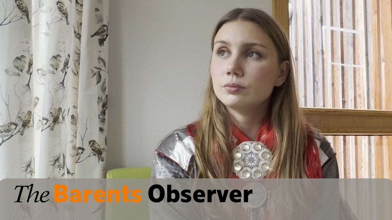 Sámi artist and activist Ella Marie Hætta Isaksen at the Riddu Riđđu festival in northern Norway ...