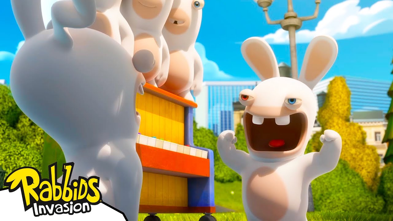 RABBIDS INVASION | Rabbid Mozart (S1E63) New episodes | Cartoon for ...