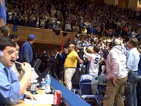 Duke Blue Devils out of locker room Cameron Indoor Stadium - YouTube