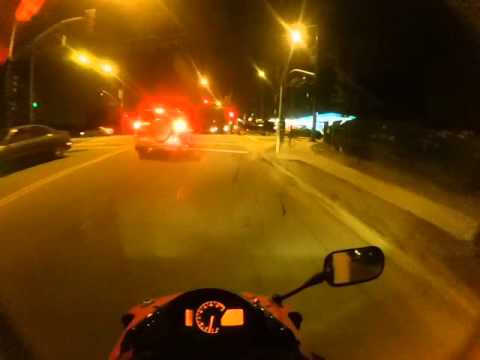 Night run 2013 honda  cbr 600rr