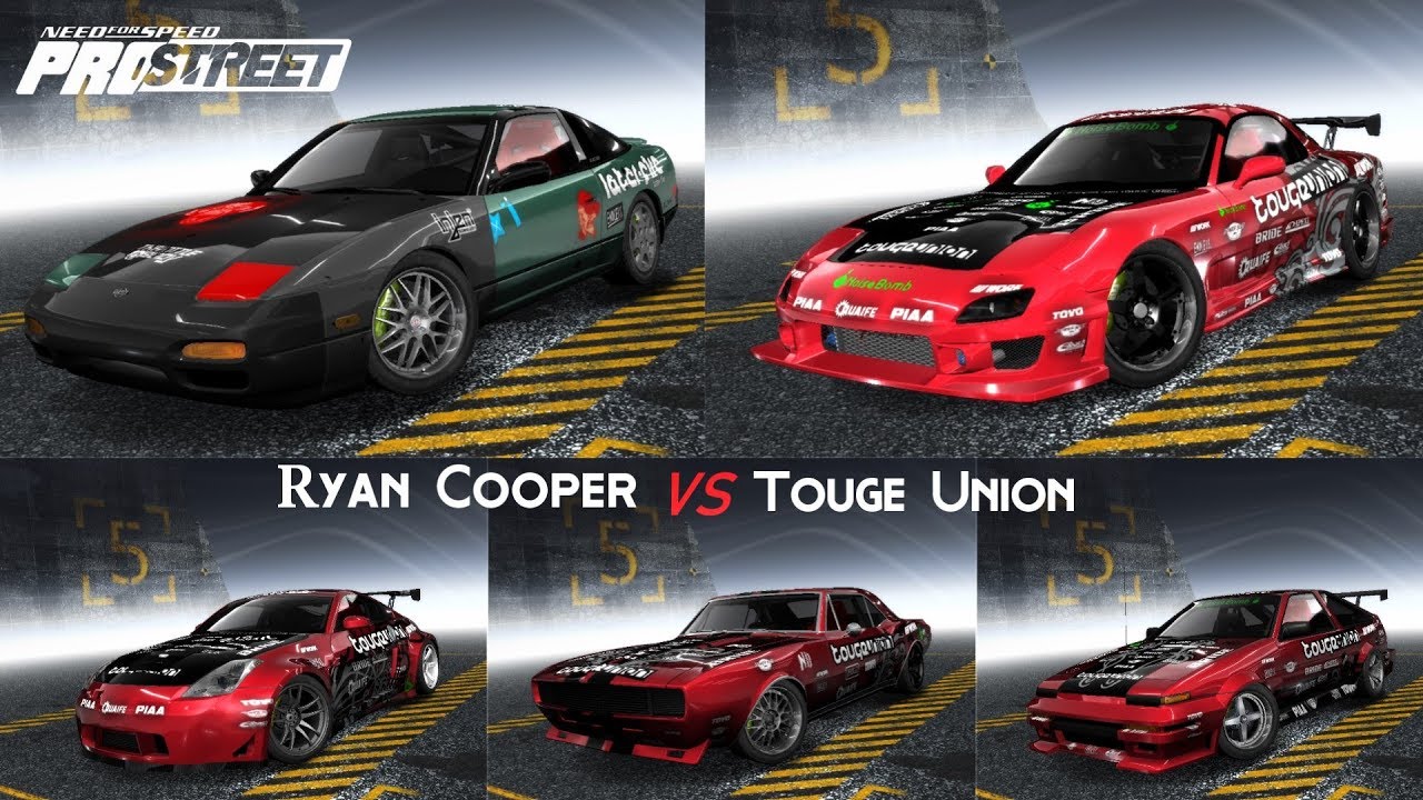 Ryan Cooper Vs Touge Union Drift Comparison - NFS ProStreet - YouTube