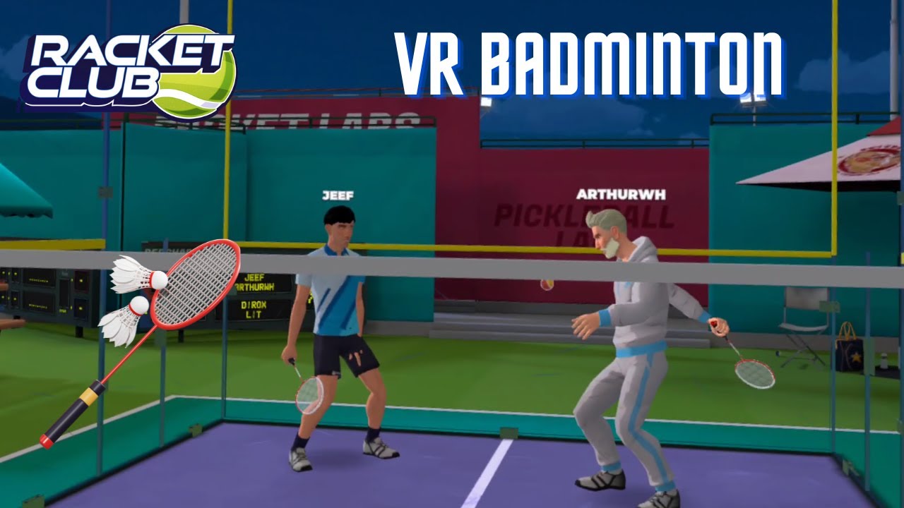 NEW VR BADMINTON! CLOSE match in Racket Club Spinminton - YouTube