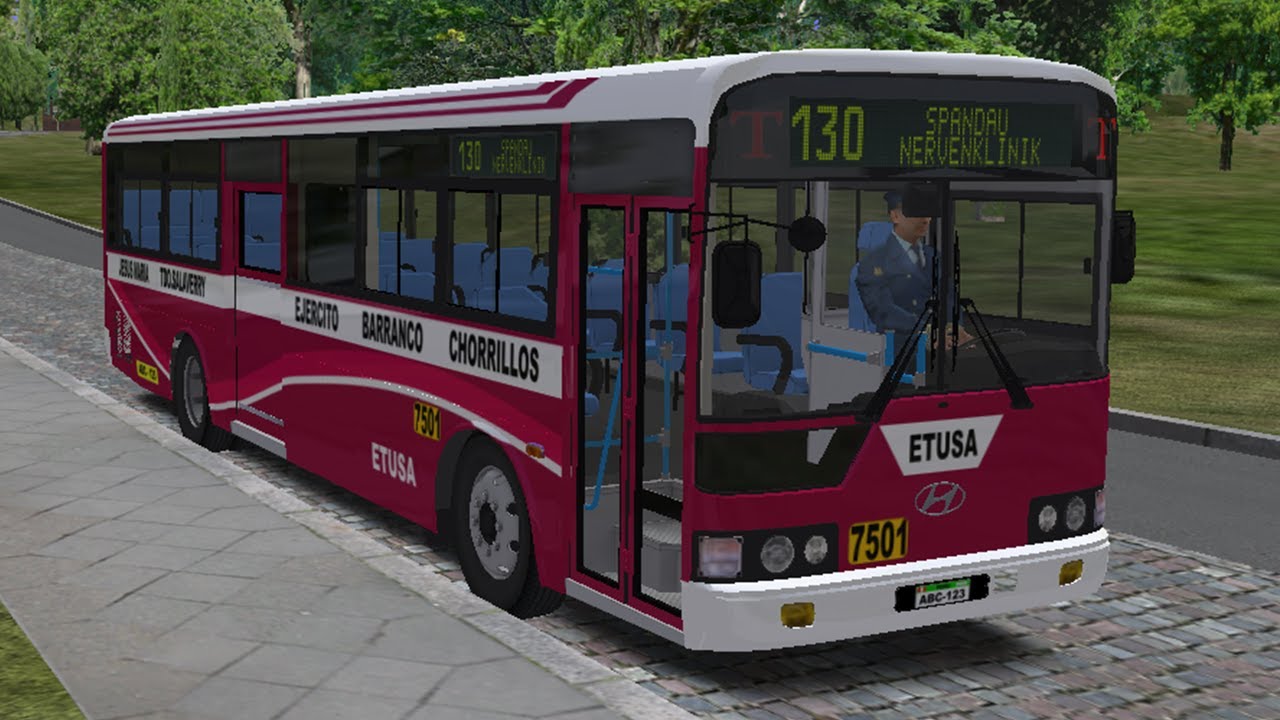 *LANZAMIENTO* Skin ETUSA [Ruta 7501]|Hyundai Aero City 540 - YouTube