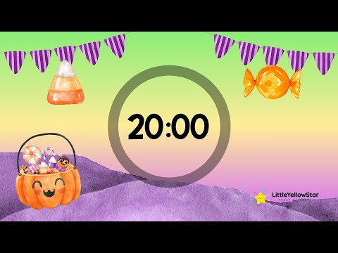 Halloween Candies – 20 Minutes Countdown Timer With Spooky Lofi Halloween Music | Classroom Timer