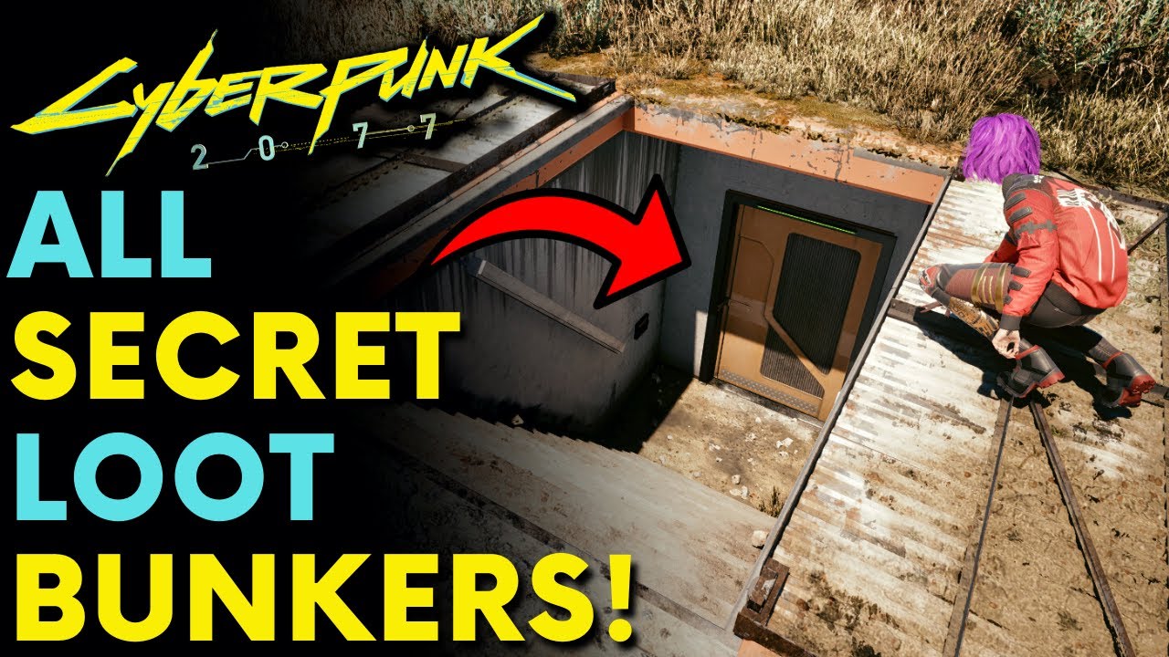 Cyberpunk 2077 - 7 Secret Bunkers with Legendary Items, Skill Shards ...