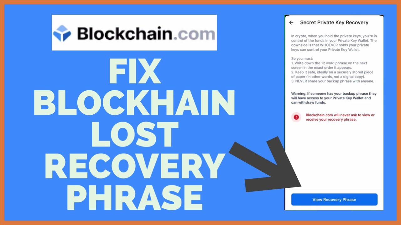 How To Fix Blockchain Lost Recovery Phrase 2022 Recover Blockchain Account YouTube how-to-fix-blockchain-lost-recovery-phrase-2022-recover-blockchain-account-youtube