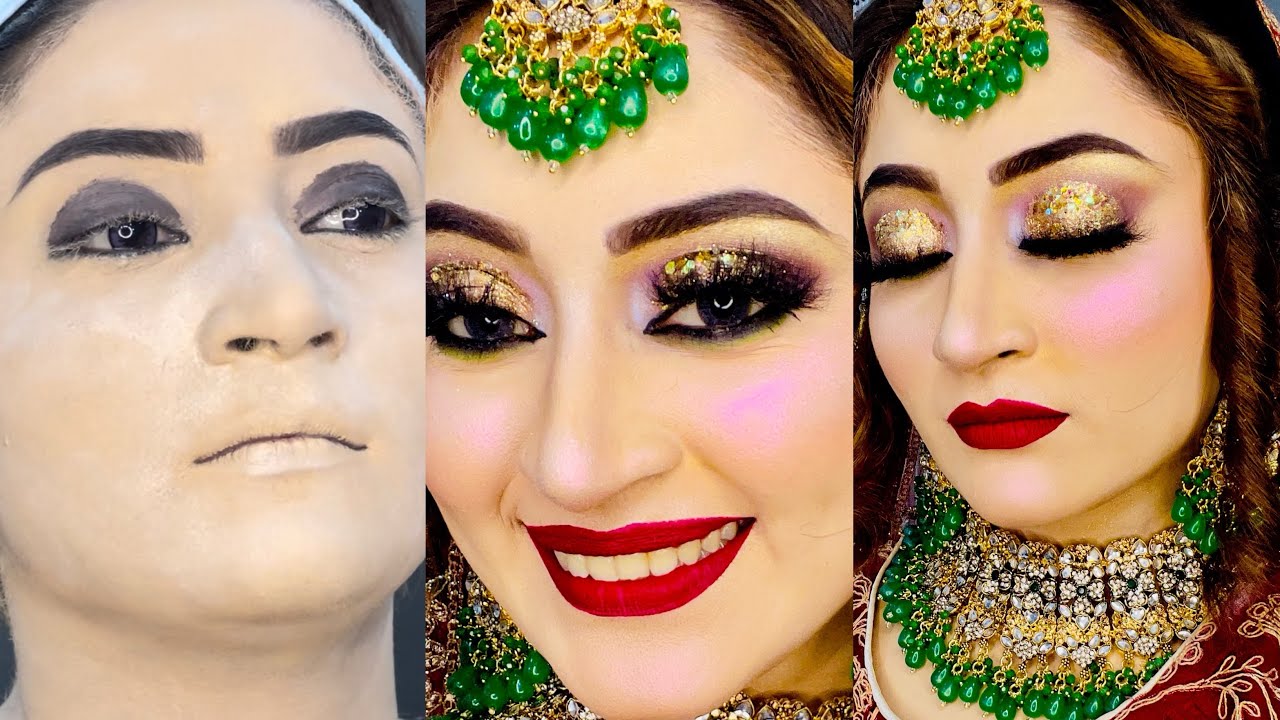 Barat makeup look… beautiful bride… full tutorial Js beauty products by ...
