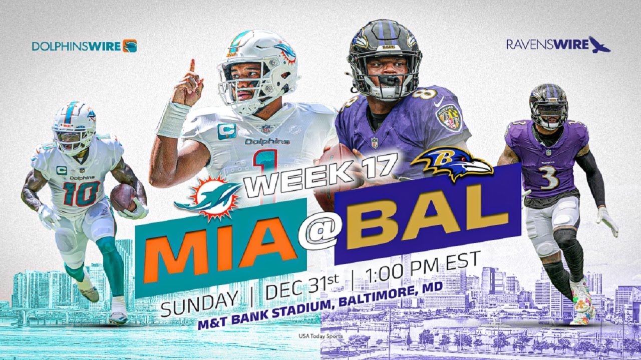 Miami Dolphins at Baltimore Ravens Watch Party Live! | Play By Play and ...