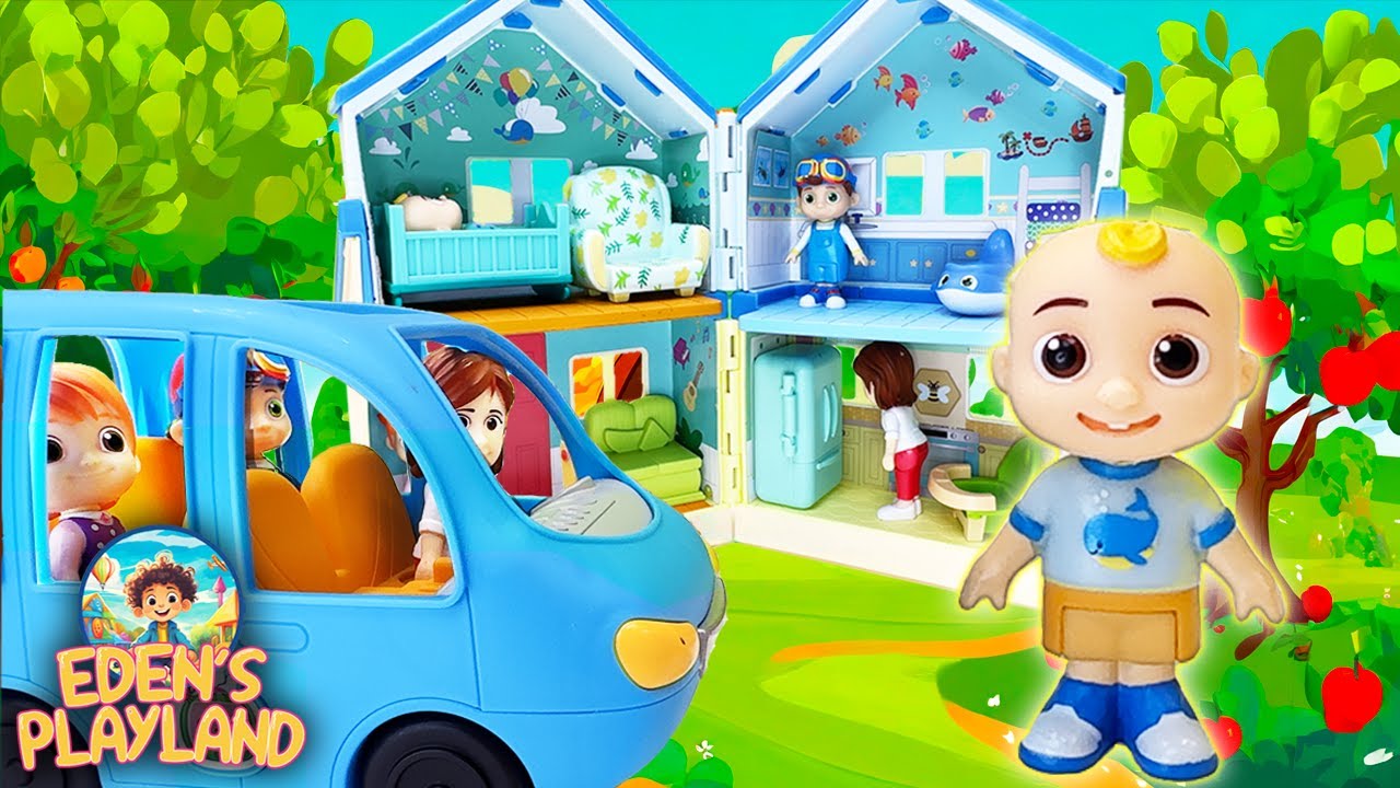 Learn modes of transportation, foods, numbers, with JJ toys and friends ...