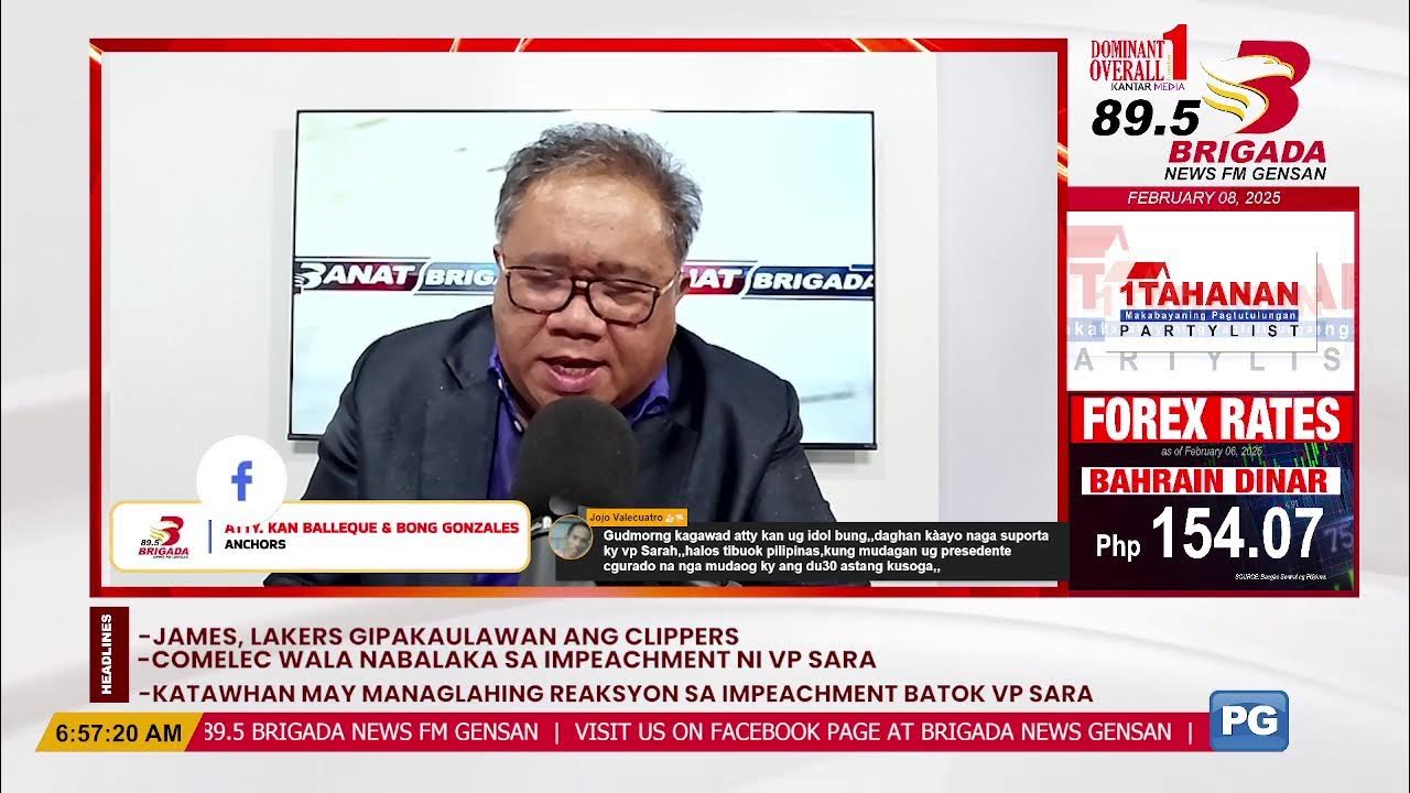 BANAT BRIGADA | FEBUARY 08, 2025 | KAUBAN SI ATTY KAN BALLEQUE UG BONG GÒNZALES - YouTube
