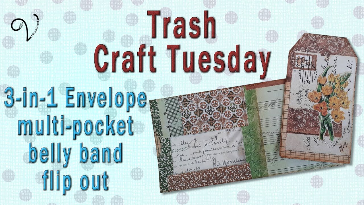 Trash Craft Tuesday: 3-in-1 Envelope ephemera #dtpthejunkjournalstudio ...